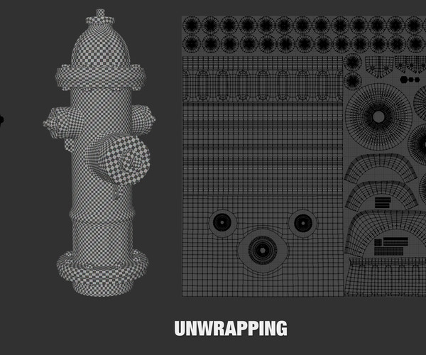 ArtStation - Hydrant - Unwrapping Tutorial | Tutorials