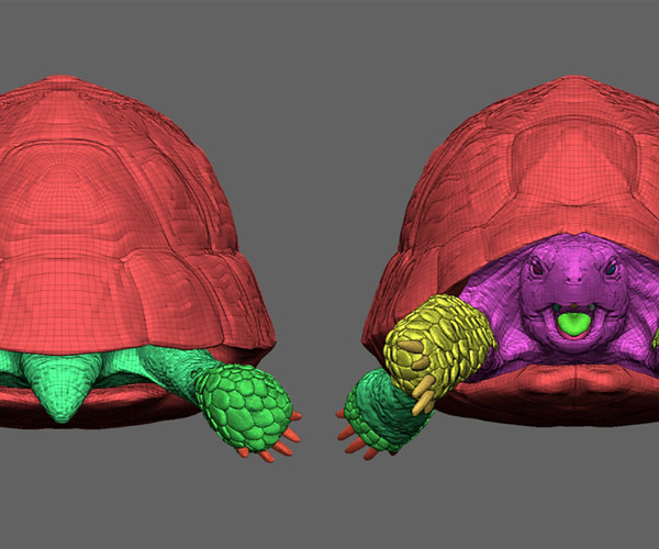 ArtStation - TORTOISE LOW POLY 3D MODEL | Resources