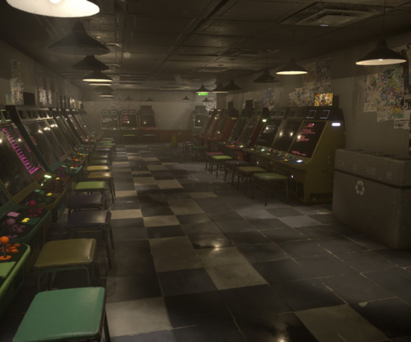 ArtStation - UE4: Procedurally Generated Arcade Environment Pack ...