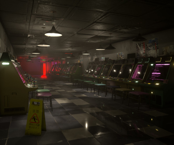 ArtStation - UE4: Procedurally Generated Arcade Environment Pack ...
