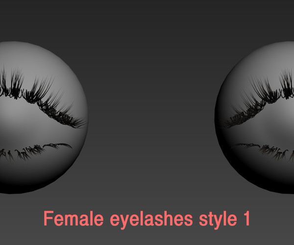 ArtStation - Human Eyelashes Pack | Resources