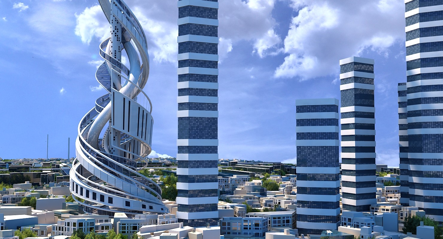 ArtStation - Future City HD 2019 V 2 | Game Assets