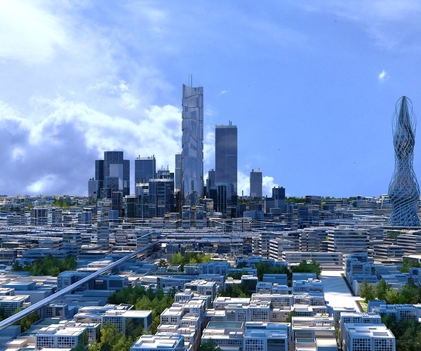ArtStation - Future City HD 2019 V 2 | Game Assets