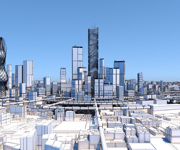 ArtStation - Future City HD 2019 V 2 | Game Assets