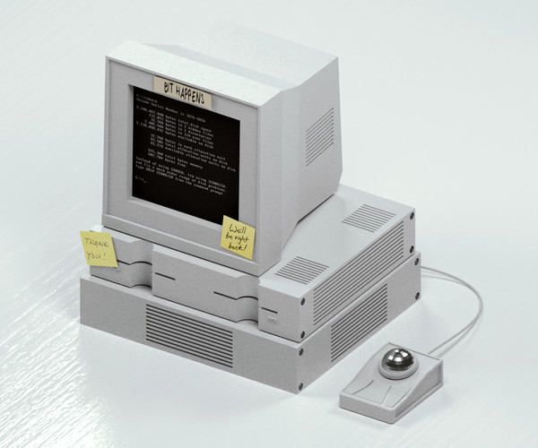 ArtStation - Old PC - Personal Computer 4K PBR Textures Low-poly 3D ...