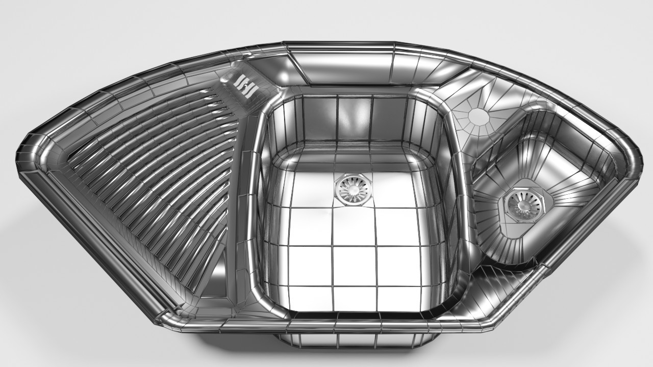 ArtStation - Corner kitchen sink | Resources
