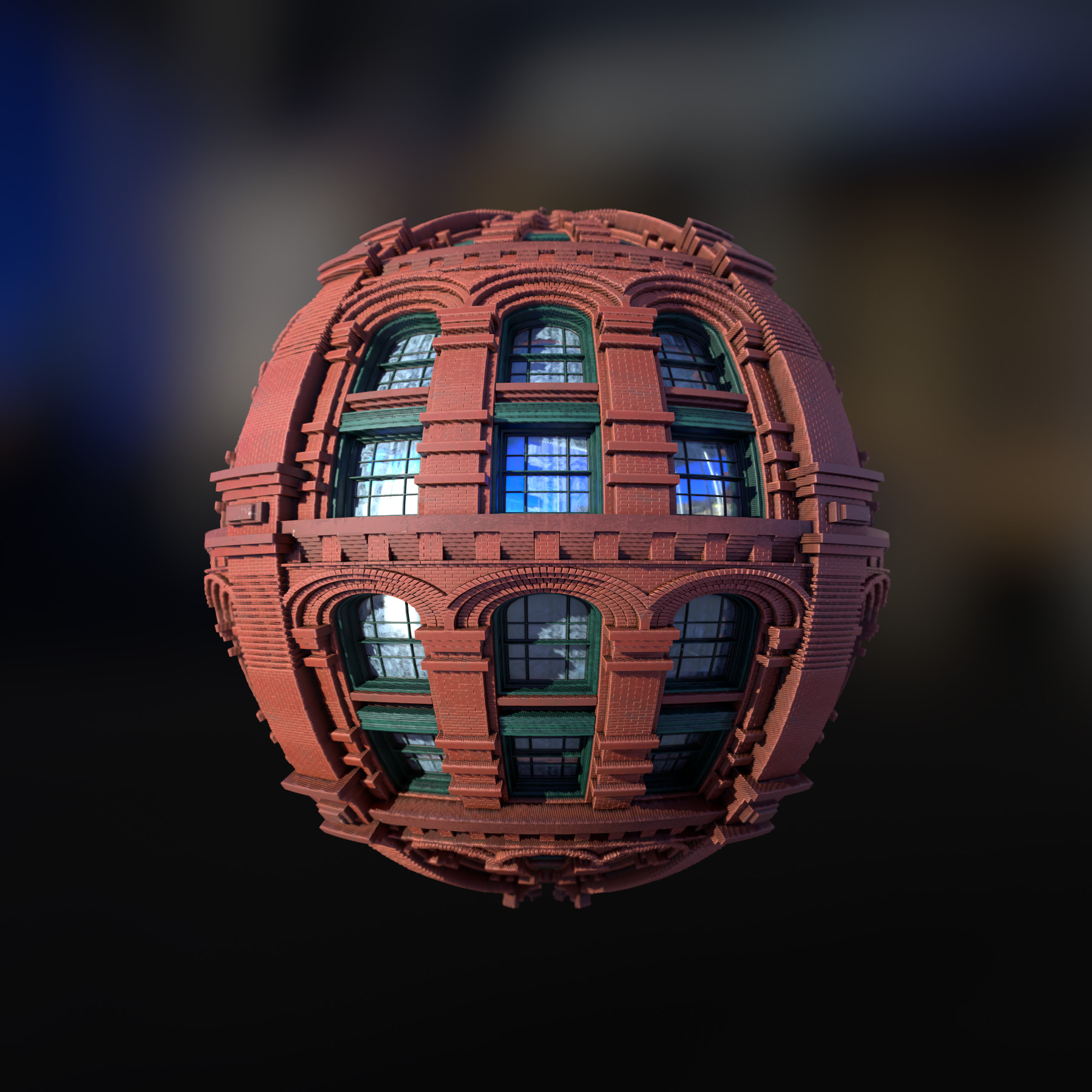 ArtStation - Building Facade Material | Substance Designer | Game Assets