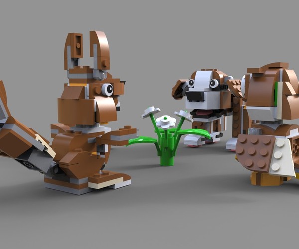 ArtStation - Lego Animals pack 1 | Resources