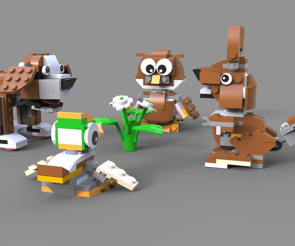 ArtStation - Lego Animals pack 1 | Resources