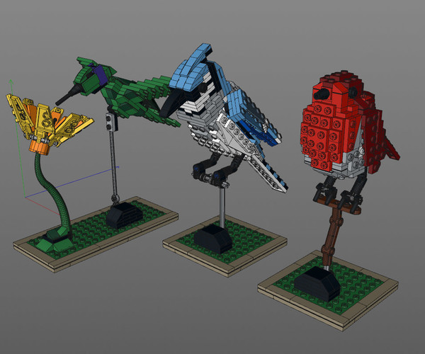 ArtStation - Lego bird pack 4 | Resources