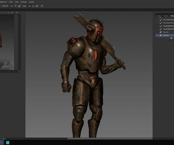 ArtStation - Concept design rendering tutorial. Rusty robot. | Tutorials