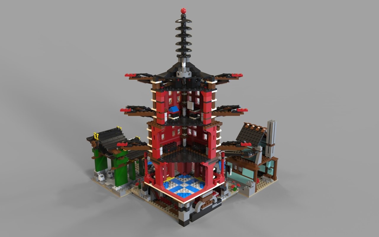 ArtStation - Lego chinese temple | Resources