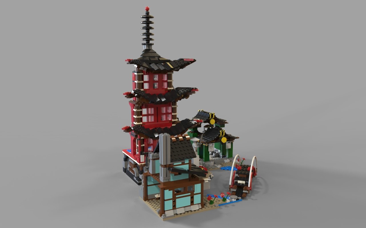 ArtStation - Lego chinese temple | Resources