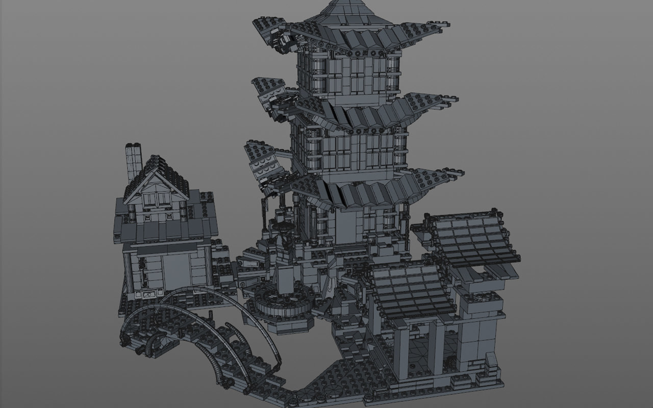 ArtStation - Lego chinese temple | Resources