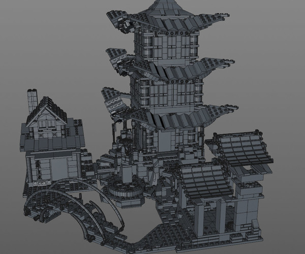 ArtStation - Lego chinese temple | Resources