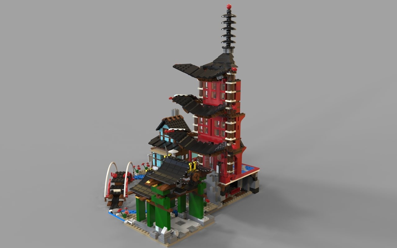 ArtStation - Lego chinese temple | Resources