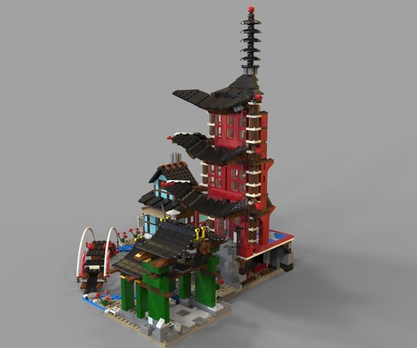 ArtStation - Lego chinese temple | Resources