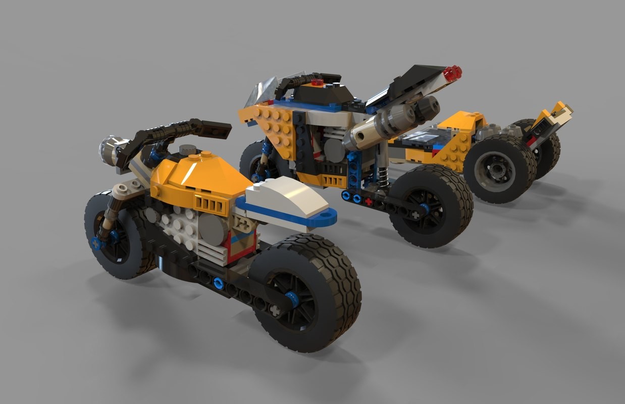 ArtStation - Lego Motorcycles pack 2 | Resources