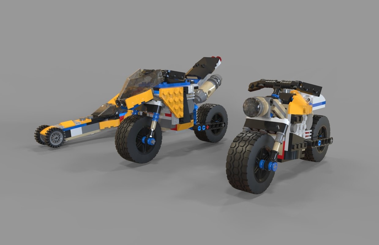 ArtStation - Lego Motorcycles pack 2 | Resources