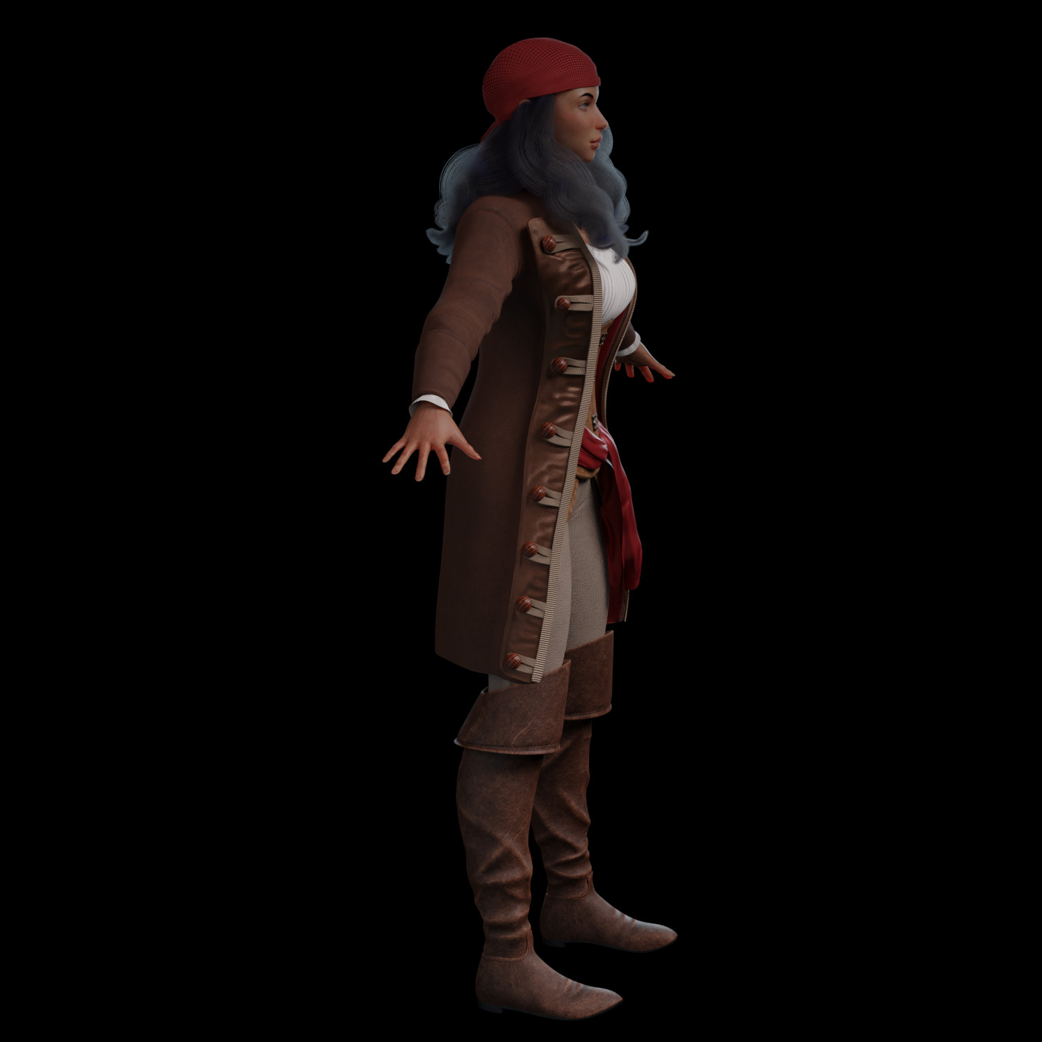 ArtStation - Female Pirate | Game Assets