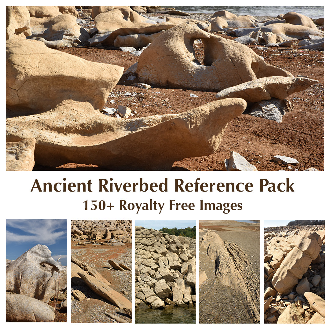 ArtStation - Ancient Riverbed Reference Pack | Resources