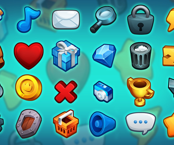 ArtStation - Cute Icons | Game Assets