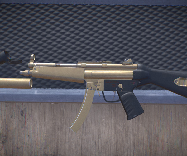 ArtStation - MP5 A2 - Game Ready - Low Poly | Game Assets