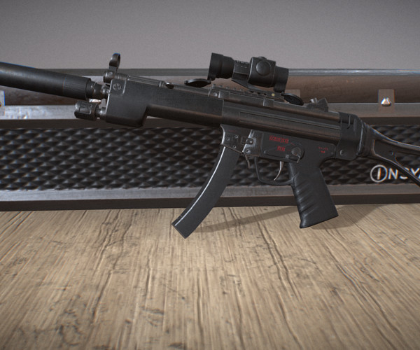 ArtStation - MP5 A3 - Game Ready - Low Poly | Game Assets