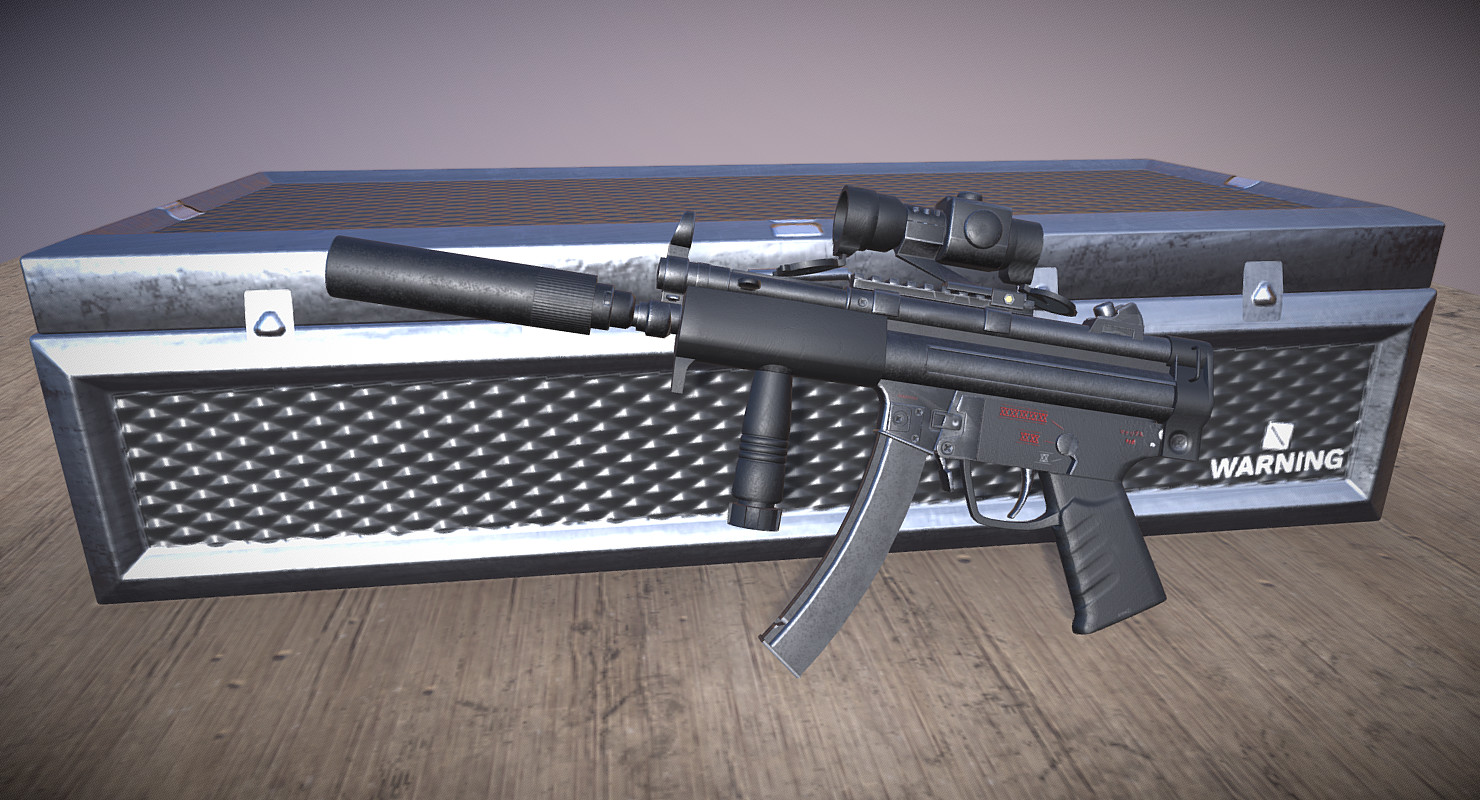 ArtStation - MP5 A4 - Game Ready - Low Poly | Game Assets