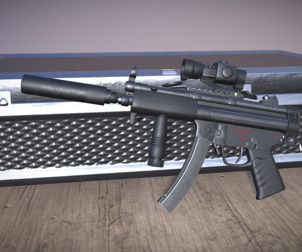 ArtStation - MP5 A4 - Game Ready - Low Poly | Game Assets