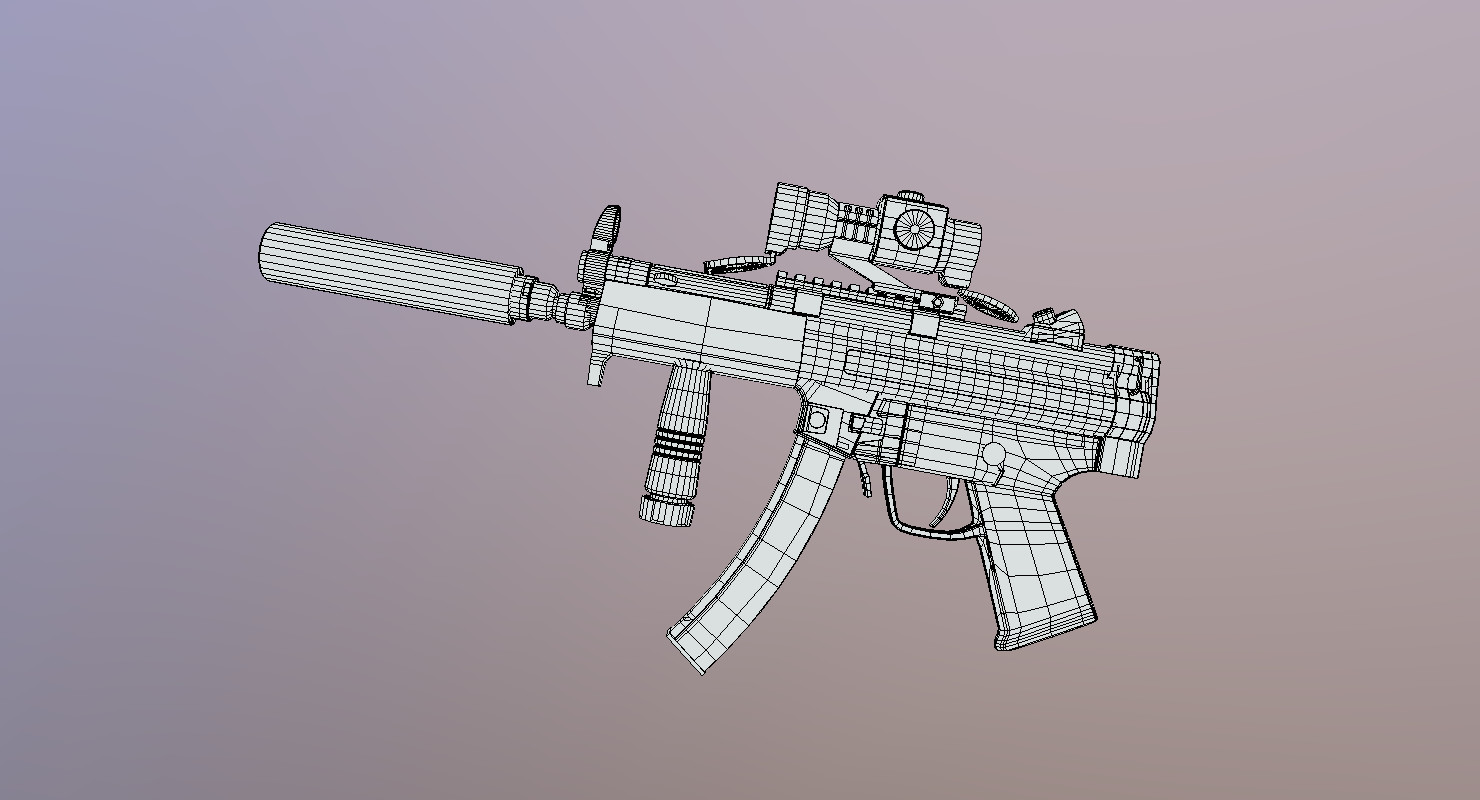ArtStation - MP5 A4 - Game Ready - Low Poly | Game Assets