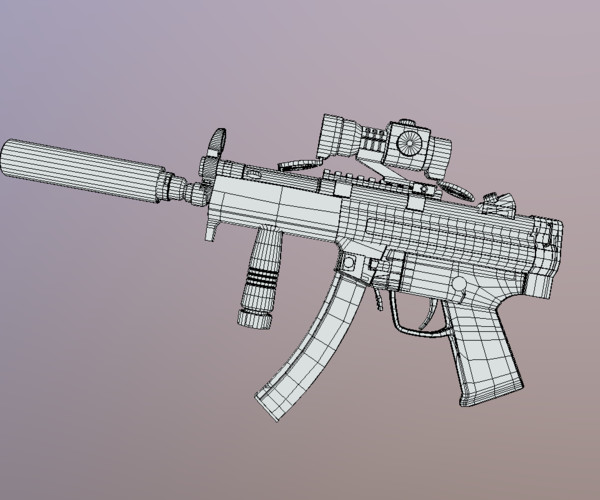 ArtStation - MP5 A4 - Game Ready - Low Poly | Game Assets