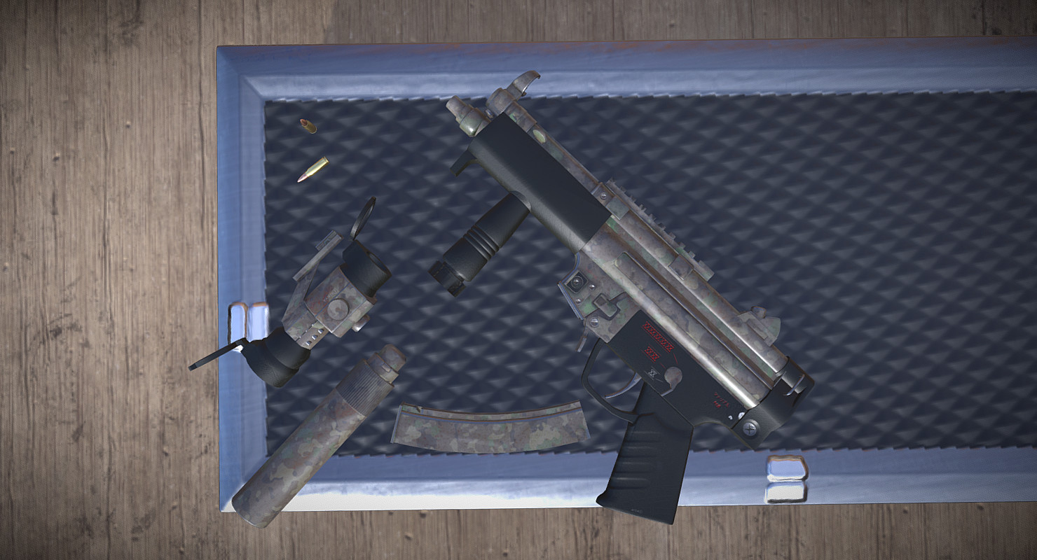 ArtStation - MP5 A4 - Game Ready - Low Poly | Game Assets