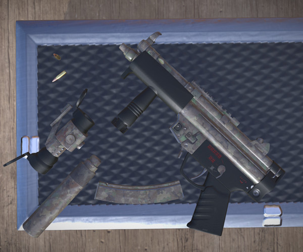 ArtStation - MP5 A4 - Game Ready - Low Poly | Game Assets