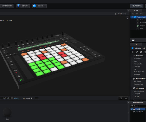 Artstation Ableton Push 2 Midi Controller 3d Model Resources
