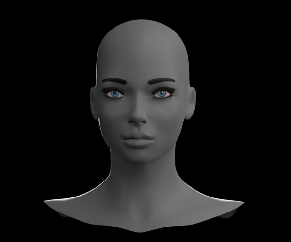 ArtStation - Female Head V1 | Game Assets