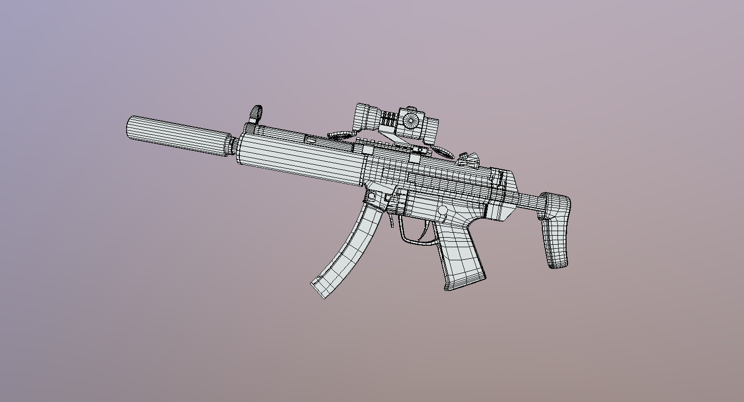 ArtStation - MP5 A5 - Game Ready - Low Poly | Game Assets