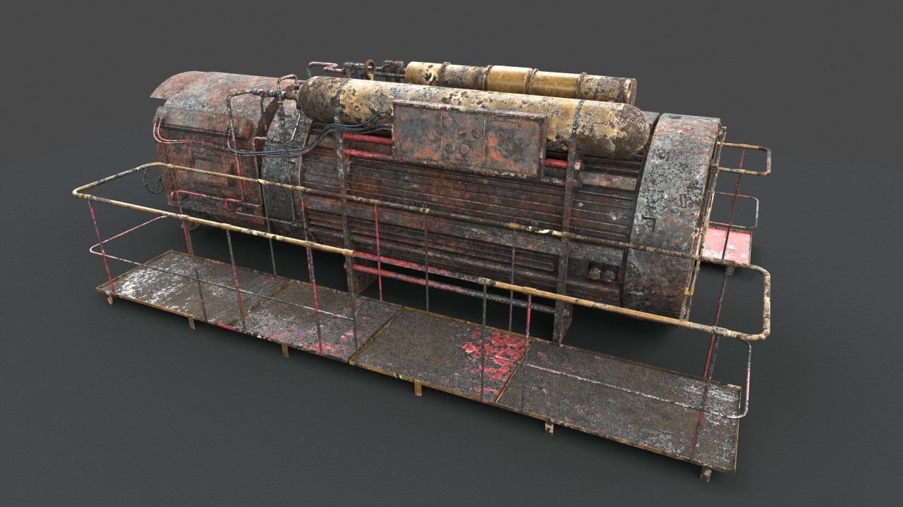ArtStation - Rusted machinery device | Game Assets