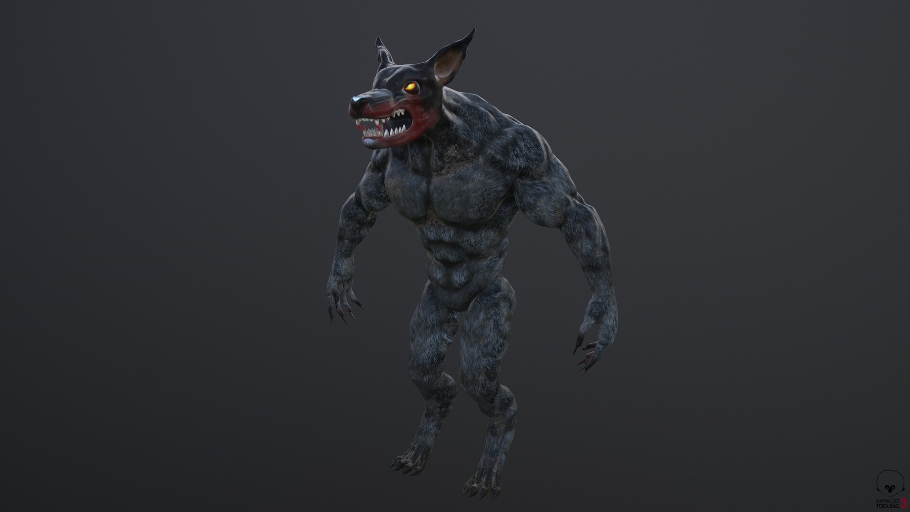 ArtStation - Fenrir Low poly 3D model | Game Assets