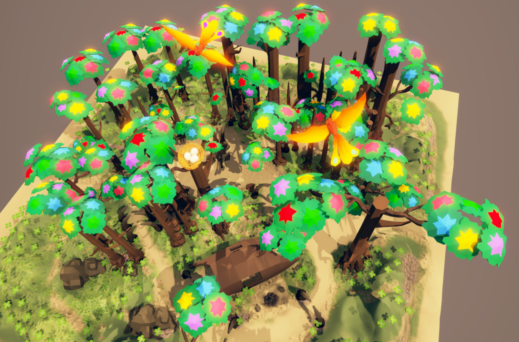 ArtStation - Fantasy Phoenix Forest | Resources