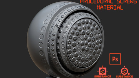 ArtStation - Procedural Screw Alpha Material | Resources
