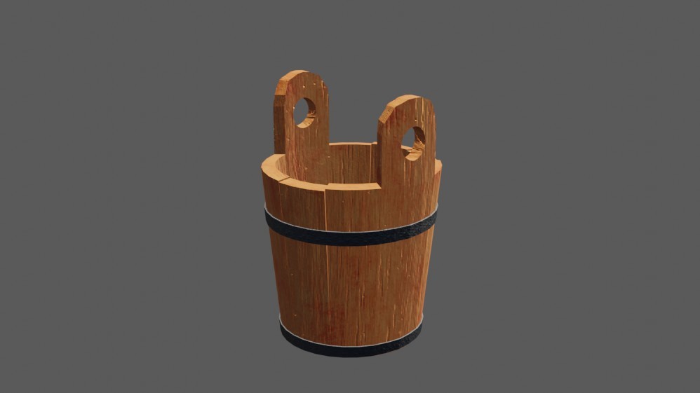 ArtStation - Wooden Bucket | Game Assets