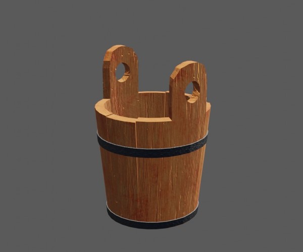 ArtStation - Wooden Bucket | Game Assets