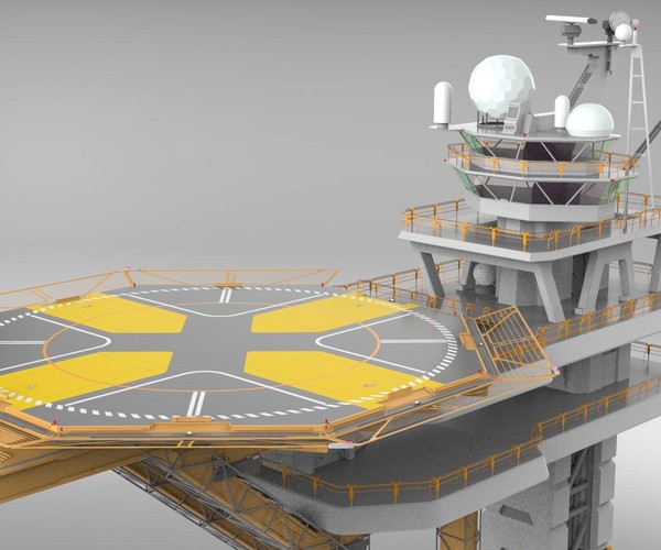 ArtStation - sci fi landing platform 2 | Resources