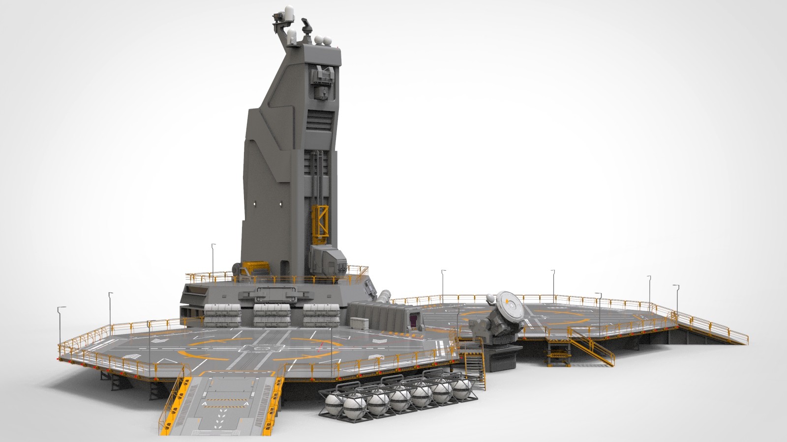 ArtStation - sci-fi Helipad | Resources