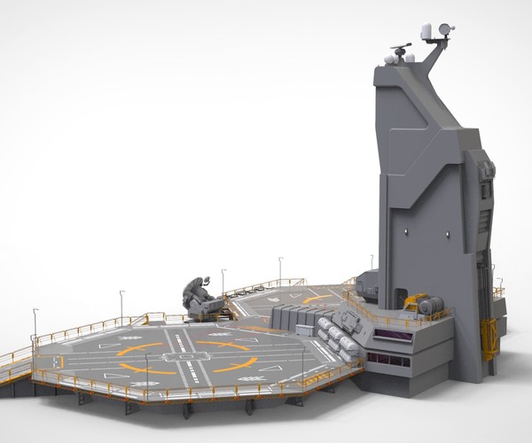 ArtStation - sci-fi Helipad | Resources