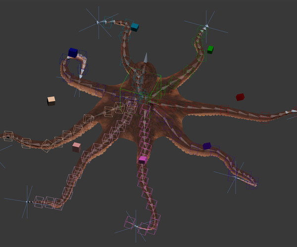 ArtStation - Animated Octopus | Game Assets