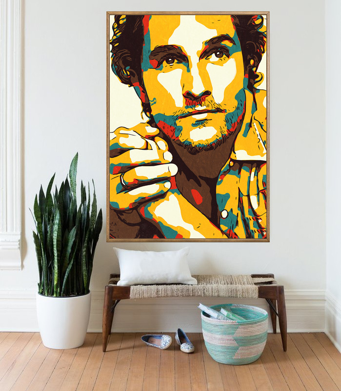 ArtStation - Matthew McConaughey Poster,Matthew McConaughey Room Art ...