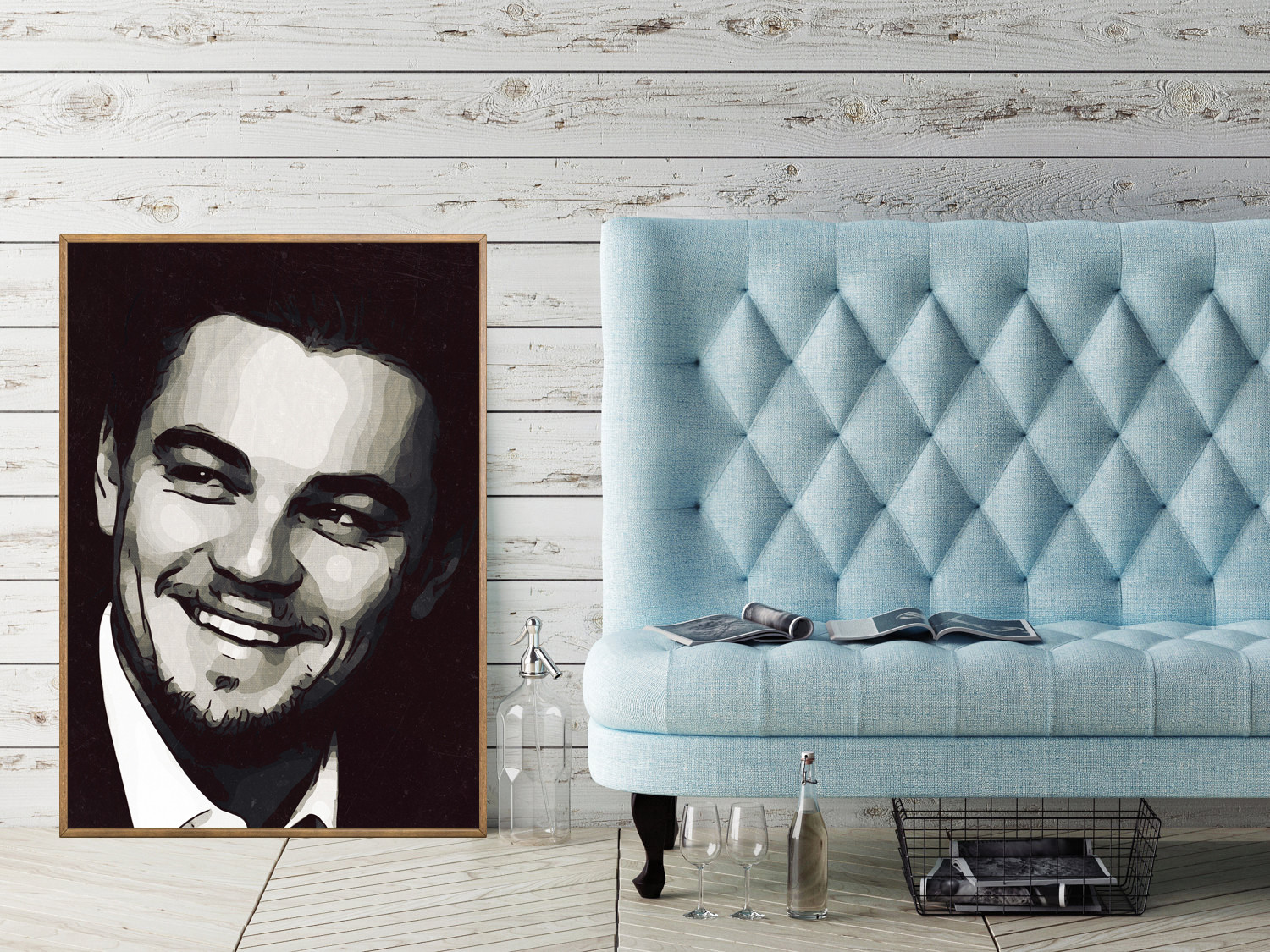 ArtStation - Leonardo DiCaprio Poster,Leonardo DiCaprio Print,Leonardo ...