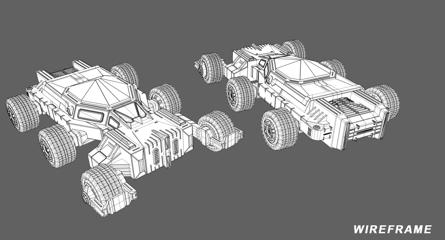 ArtStation - Mars KitBash - Vehicle | Game Assets